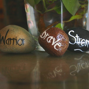 Healing Stones Cancer Survivor Gift Small Painted Rocks - Etsy