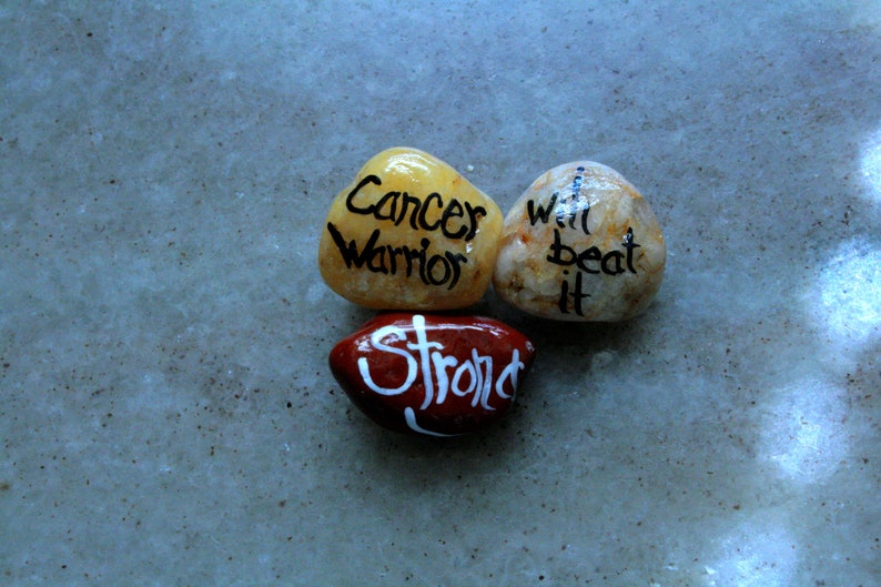 Healing Stones Cancer Survivor Gift Painted Rocks - Etsy
