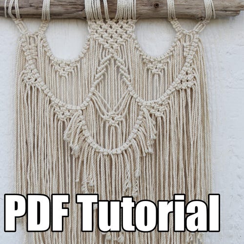Macrame Tutorial PDF Macrame Wall Hanging Tutorial Pattern - Etsy