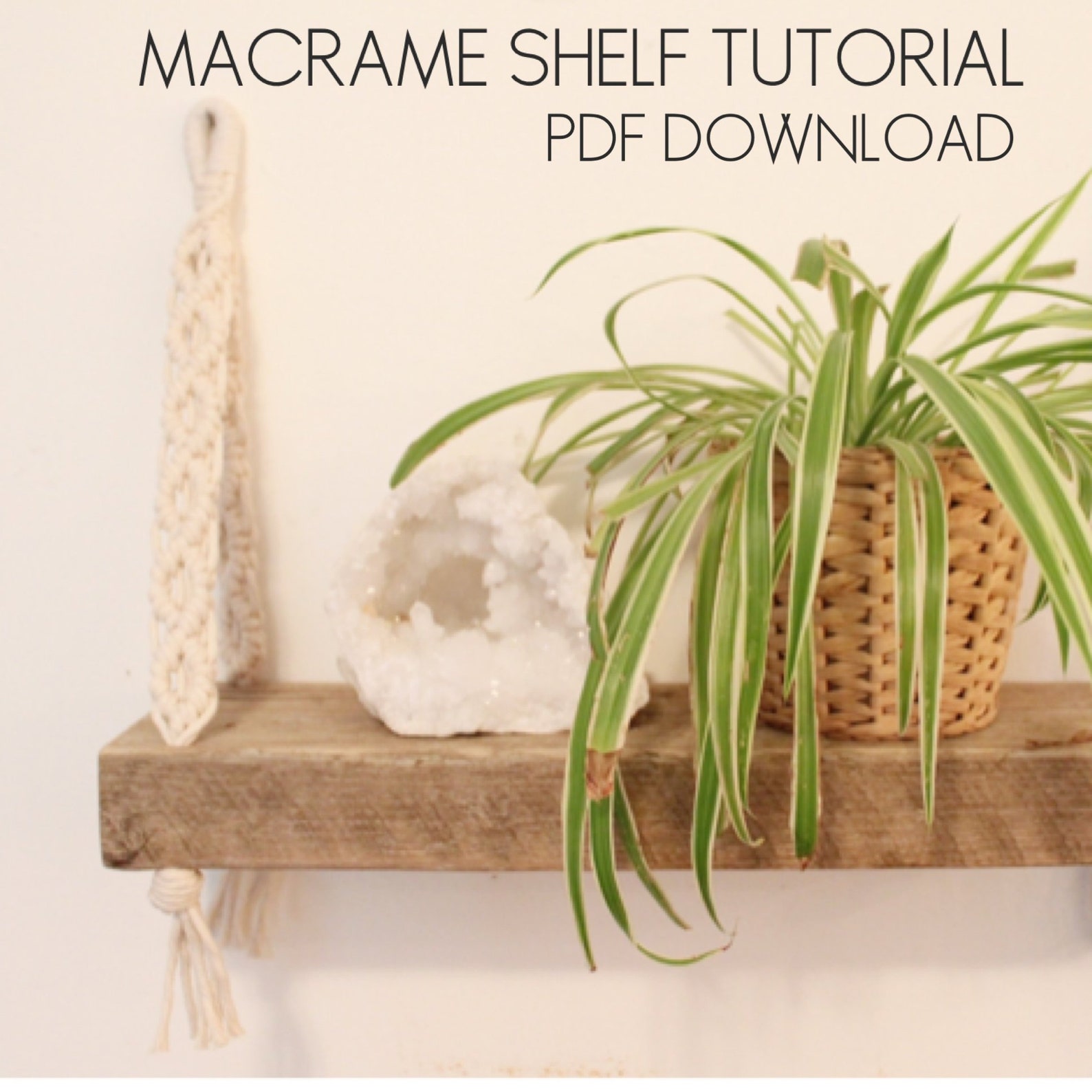 Macrame Shelf Tutorial Instant Download - Etsy