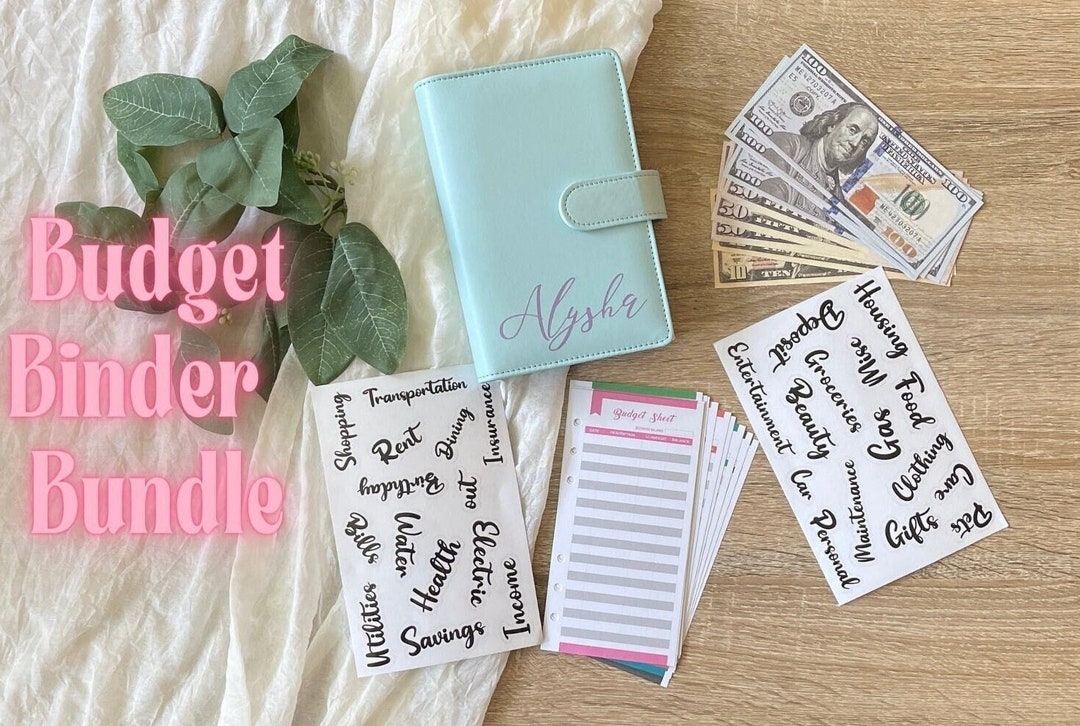 A6 Budget Binder Kit With Cash Envelopes FREE Personalization 39 ...