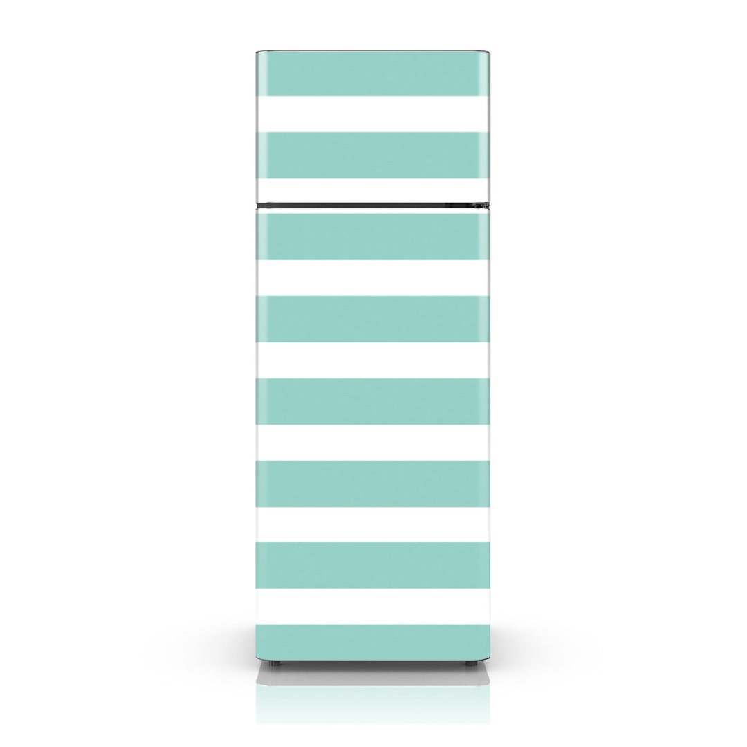 Fridge Decal Contemporary Stripes Fridge Skin Vinyl Sticker HD Print ...
