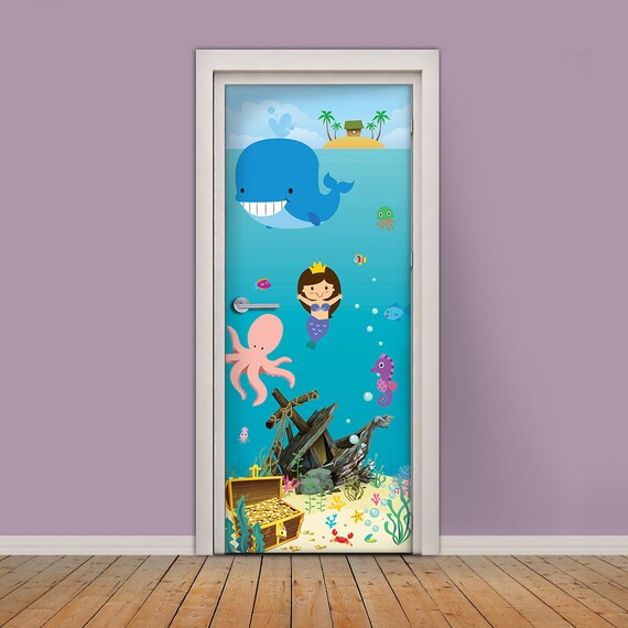Kids Door Sticker Self Adhesive Vinyl Wallpaper Door Wrap | Etsy