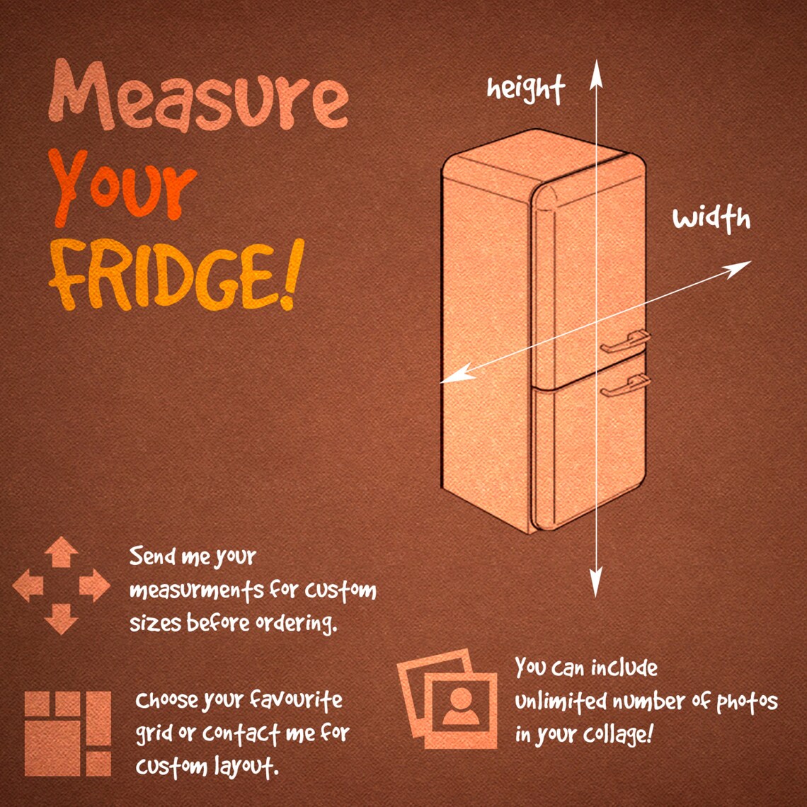 Fridge Decal Contemporary Stripes Fridge Skin Vinyl | Etsy