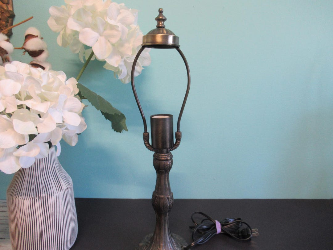Metal Table Lamp Base, Vintage Table Lamp Base - Etsy
