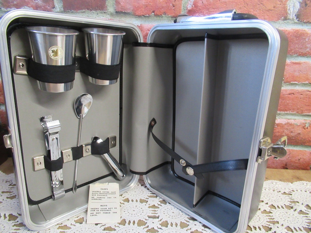 Travel Bar Case, Black and Gray Case, DIONITE 2 Bottles Case, Travel ...