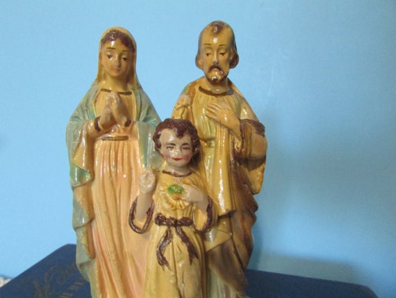 Antique chalkware religious chalkware statue young jesus Art ...