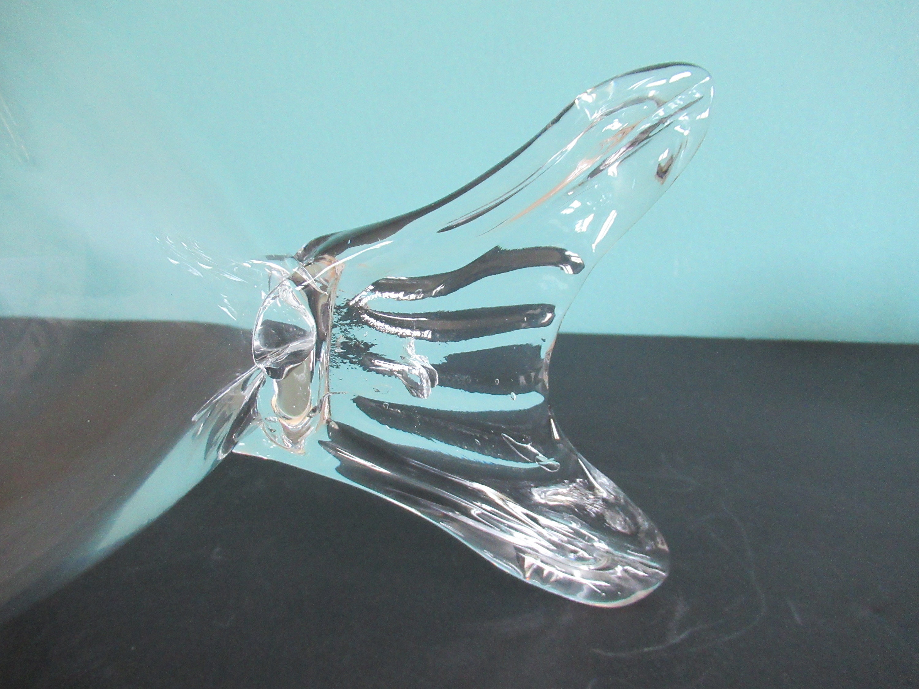 Large Glass Fish Vase Blown Glass Shape Fish BETA Fish - Etsy