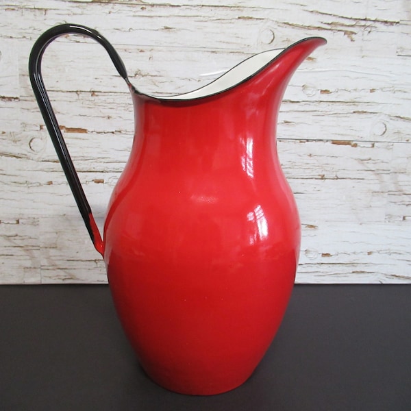 Enamel Pitcher - Etsy