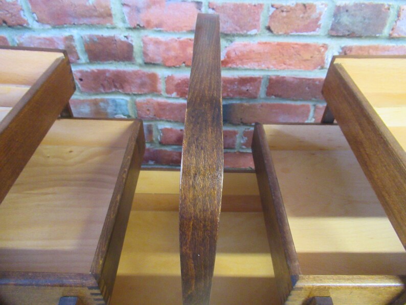 Large Wooden Sewing Box on Legs VINTAGE Art Deco Sewing - Etsy