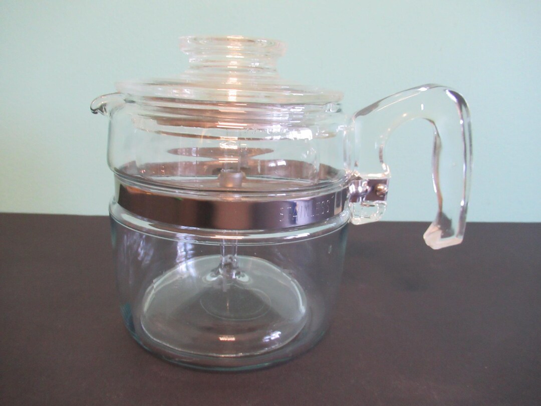 PYREX 7754 Flameware Coffee Maker,, VINTAGE Complete 4 Cups Coffee ...