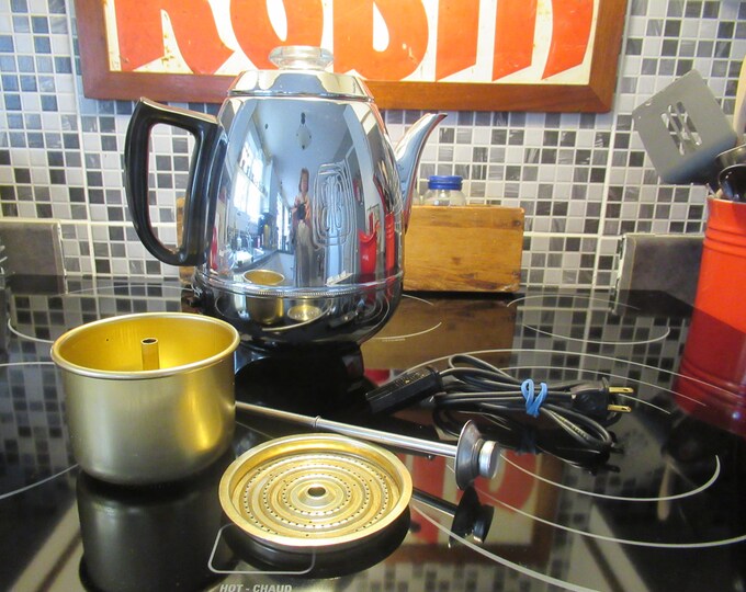 GENERAL ELECTRIC Coffee Maker / VINTAGE Percolator 9 Cups Electrical ...
