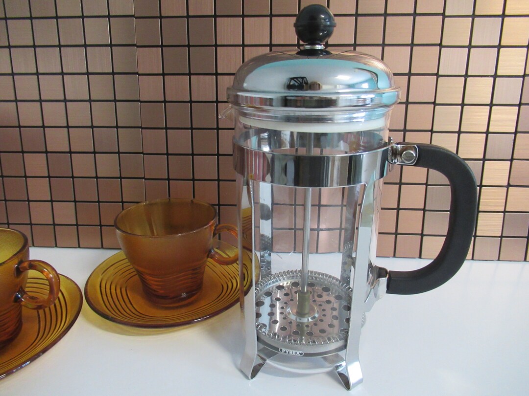PYREX Bodum Coffee Maker,, Clear Glass Coffee Maker, RETRO Coffee Maker ...