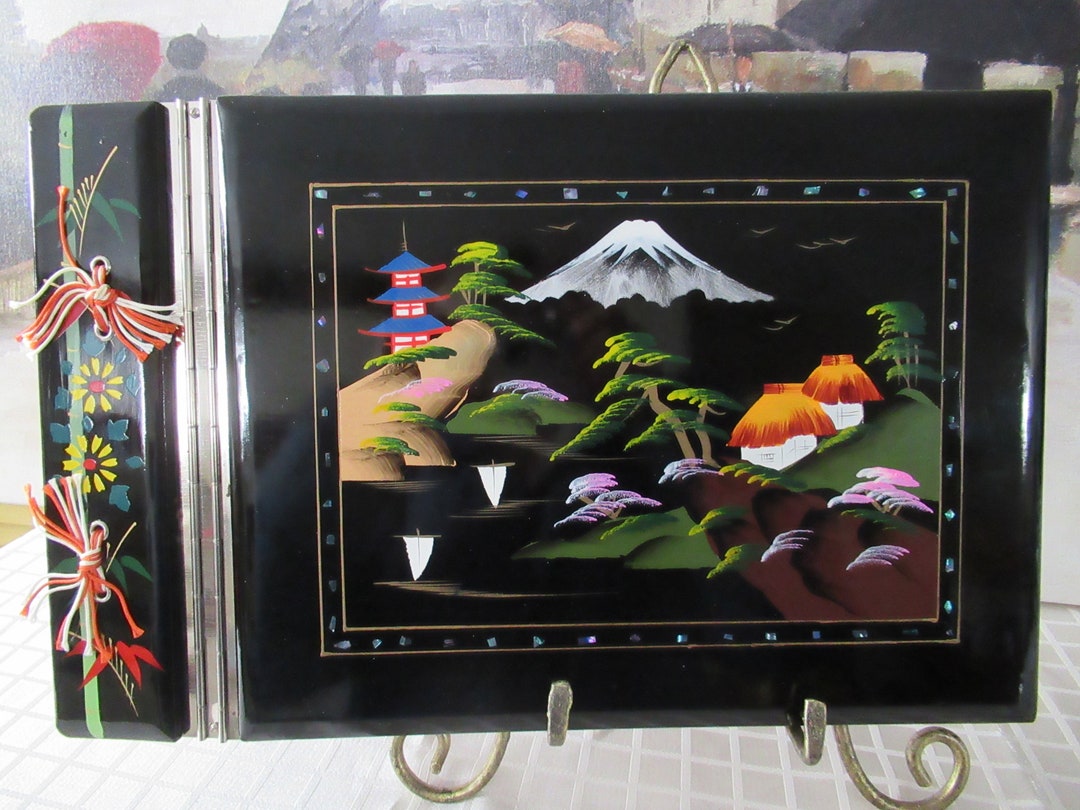 MUSICAL Photo Album,post Card Album,, Chinese Design Wooden Album ...