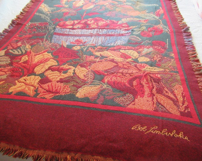 The Bob Timberlake Throw / VINTAGE 1980s Automn Reflections Design ...