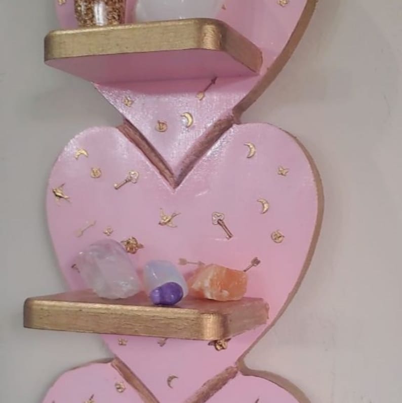 Pink Heart Shelf Altar - Etsy