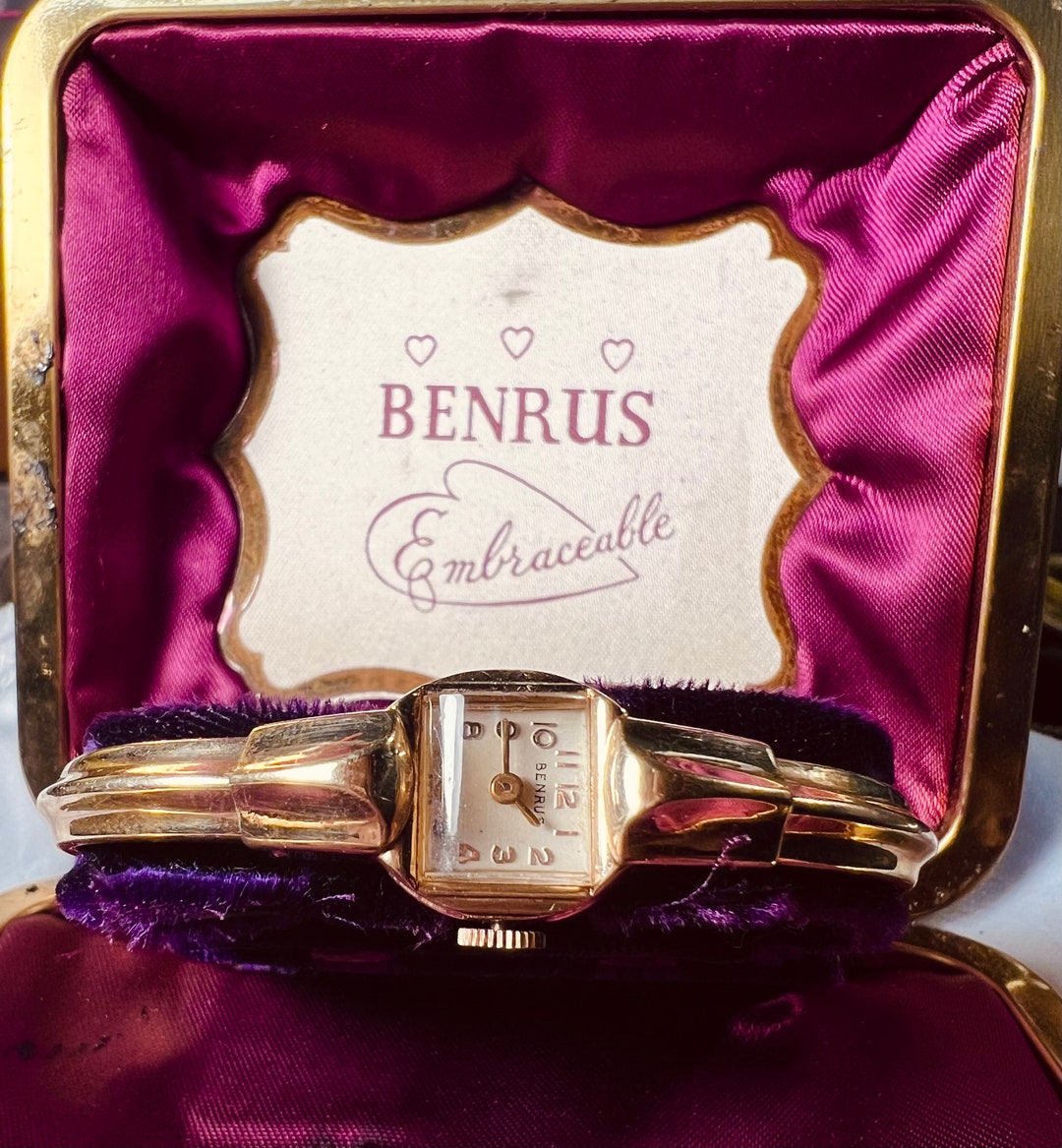 Vintage 10K Gold Filled Benrus Embraceable - Etsy