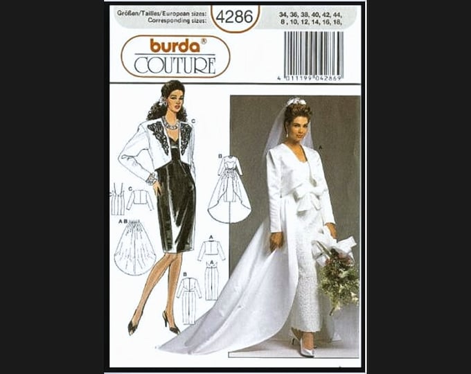 Burda COUTURE 4286 Sewing Pattern: Wedding Dress / Wedding Dress ...