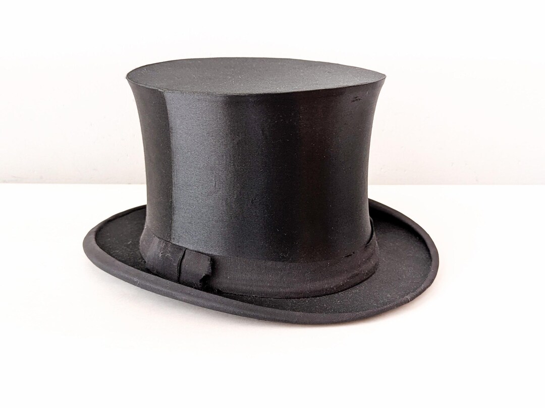 Antique Black Folding Top Hat, Chapeau Claque, Circa 1920s ideal. Size ...