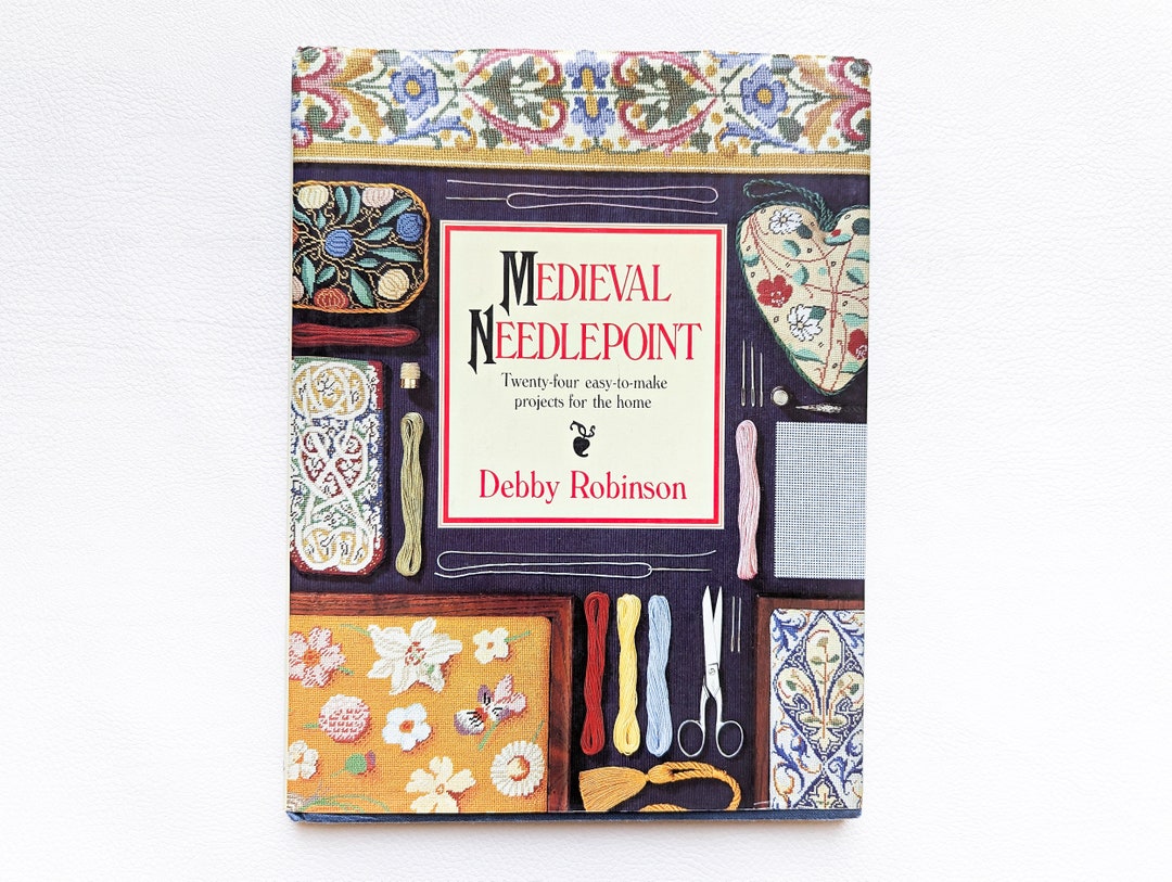 MEDIEVAL NEEDLEPOINT Medieval Tapestry Embroidery Book With 24 Projects ...