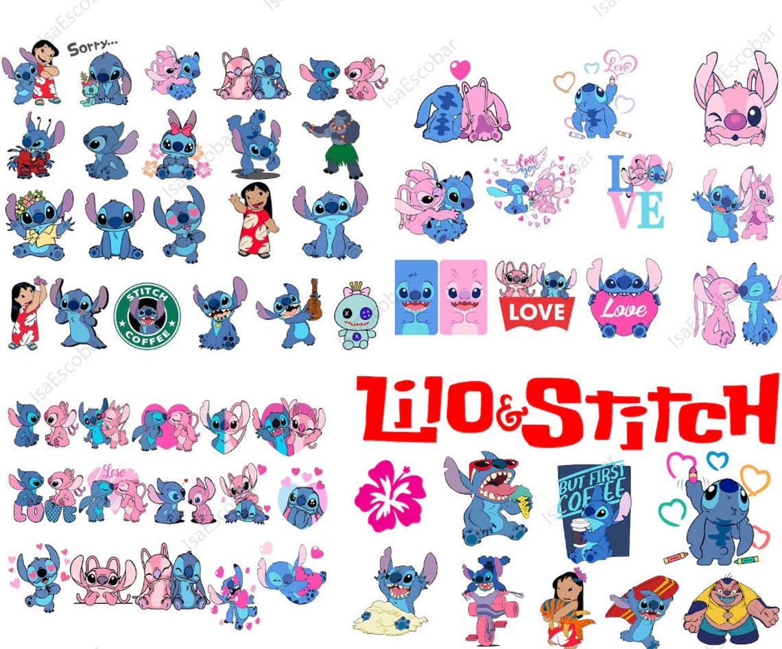 Lilo and Stitch SVG Bundle, Bundle Layered Svg, Stitch Svg, Lilo Svg ...