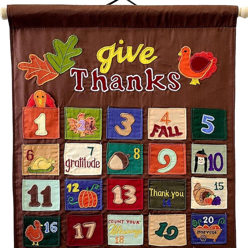 Give Thanks Calendar - Etsy