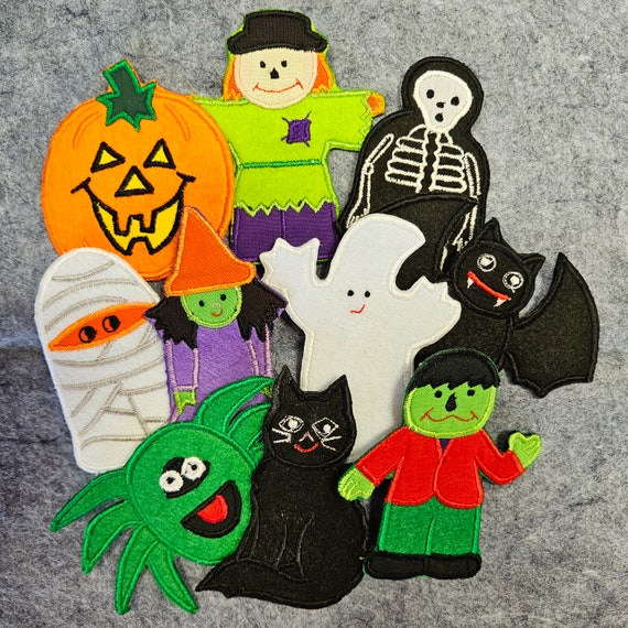 Felt Halloween Finger Puppets