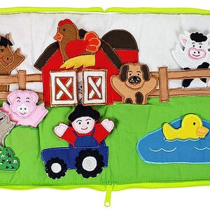 Old Macdonald's Farm Quiet Book With Finger Puppets - Interactive Farm ...