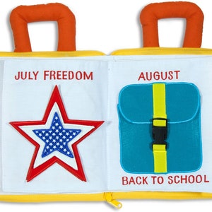 Fun All Year Quiet Book by My Growing Season Months Holidays Seasons ...