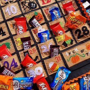 Halloween Countdown Advent Calendar Fabric Wall Hanging Décor by My ...