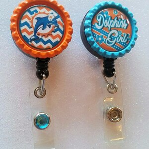 Dolphins inspired ID Badge Badge Holder ID Badge | Etsy