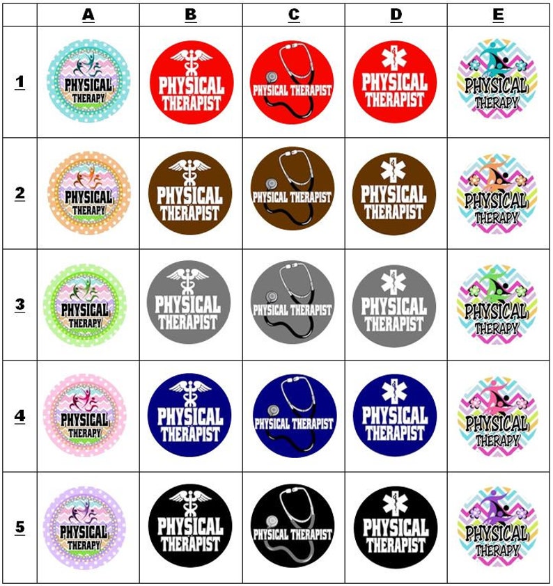 Physical Therapist Badge PT Badge Physical Therapy Badge - Etsy