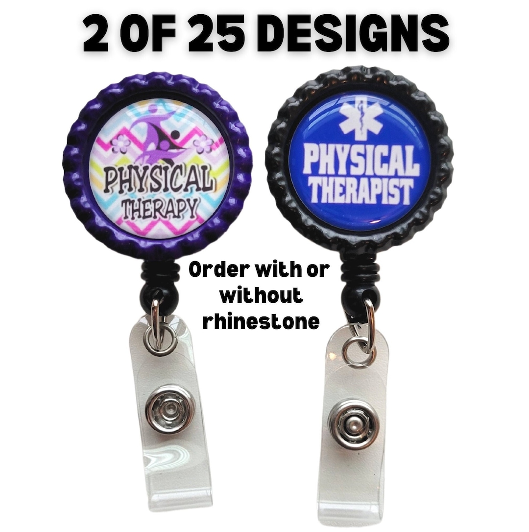 Physical Therapist Badge, PT Badge, Physical Therapy, Badge Holder, ID ...