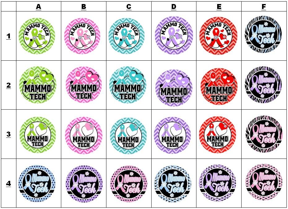 Mammography tech badge Mammo tech badge Badge Holder ID | Etsy
