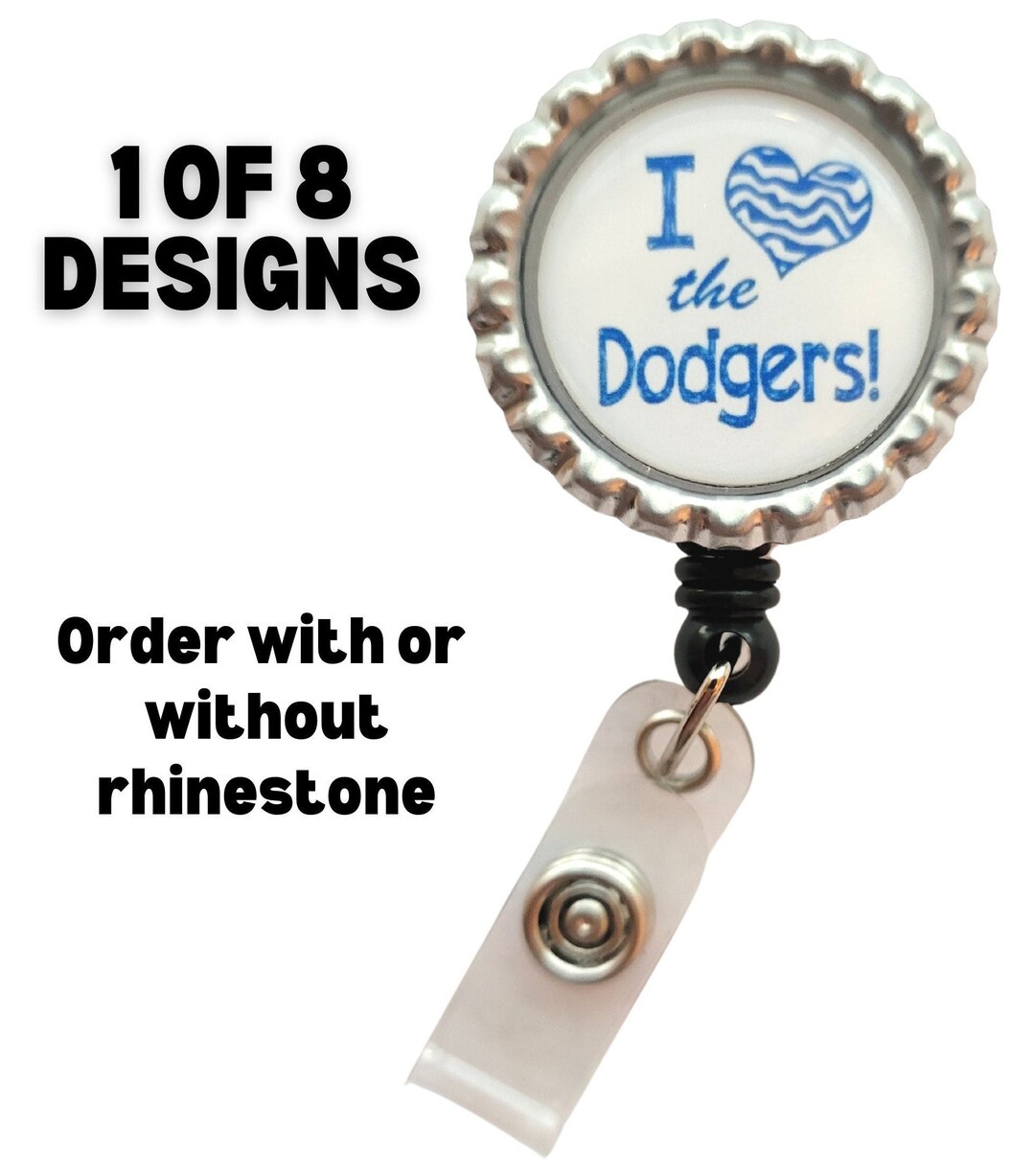 Dodgers Inspired ID Badge, Badge Holder, ID Badge, Retractable ID Badge ...