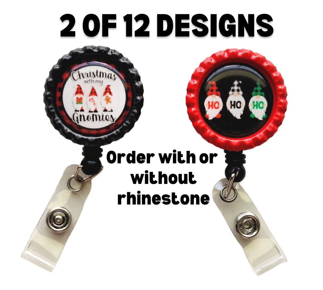 Christmas Gnomes ID Badge Badge Holder ID Badge Retractable - Etsy