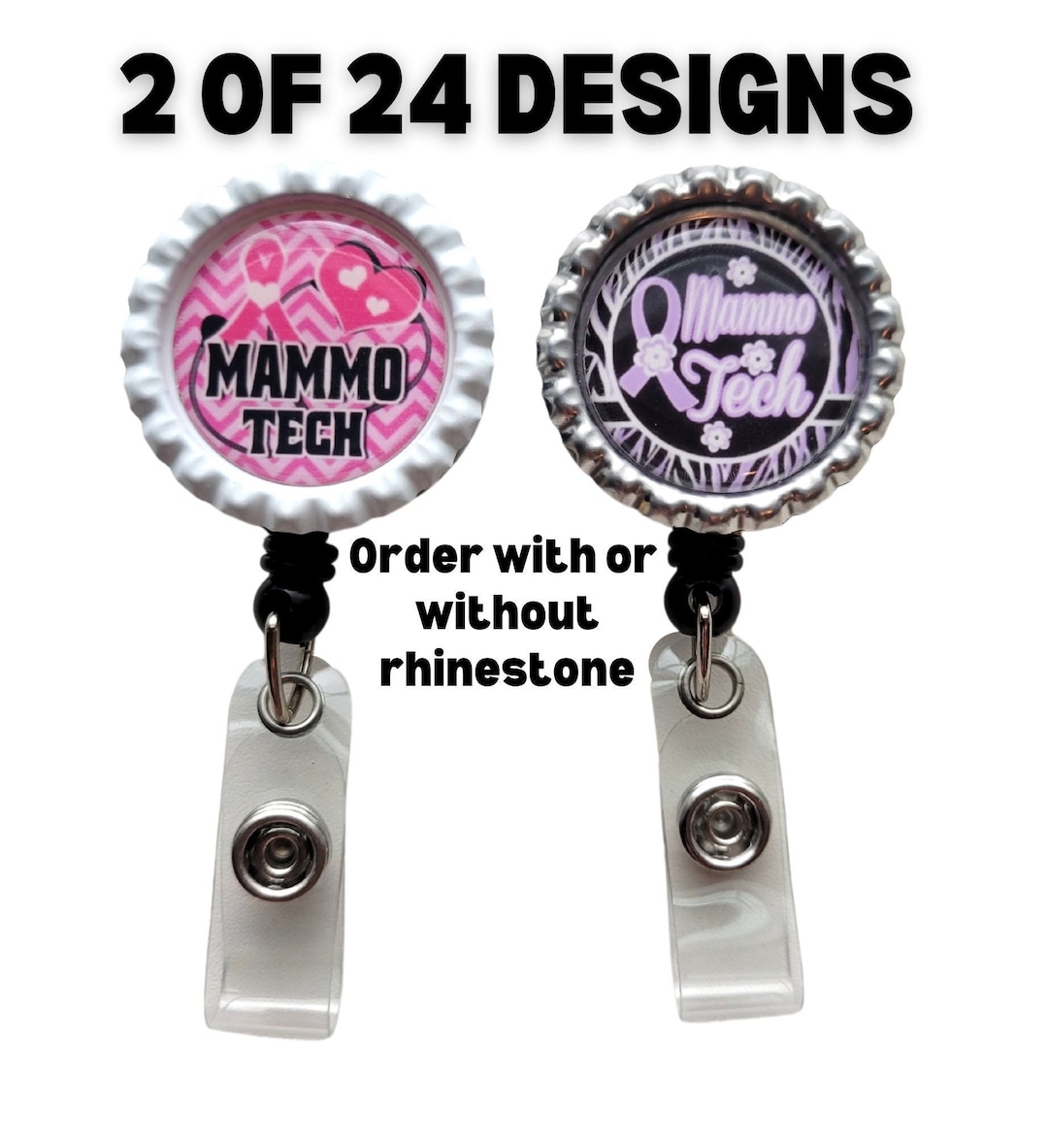 Mammography Tech Badge, Mammo Tech Badge, Badge Holder, ID Badge ...