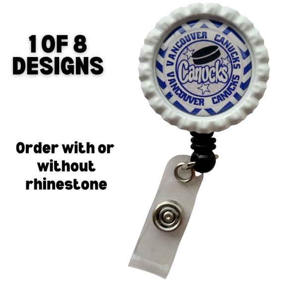 Canucks Inspired ID Badge Badge Holder ID Badge Retractable - Etsy