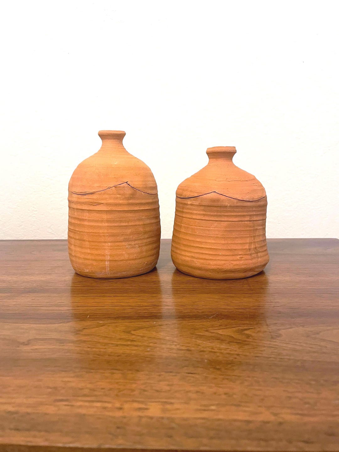 Vintage "the Pottery Hawaii" Hand-thrown Terracotta Clay Vases, Rustic ...