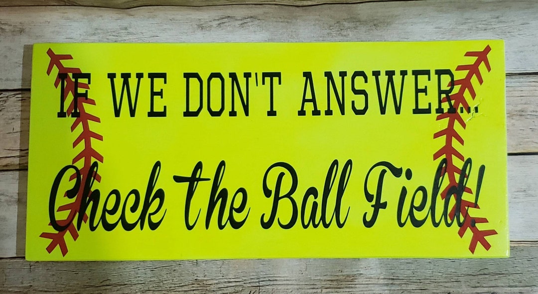 Softball Sign, Softball Wreath Attachment, Softball Decor, Sports ...