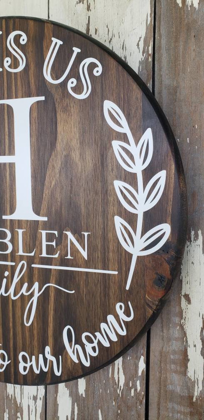 Wooden Monogram Plaque, Personalized Wall Decor - Etsy