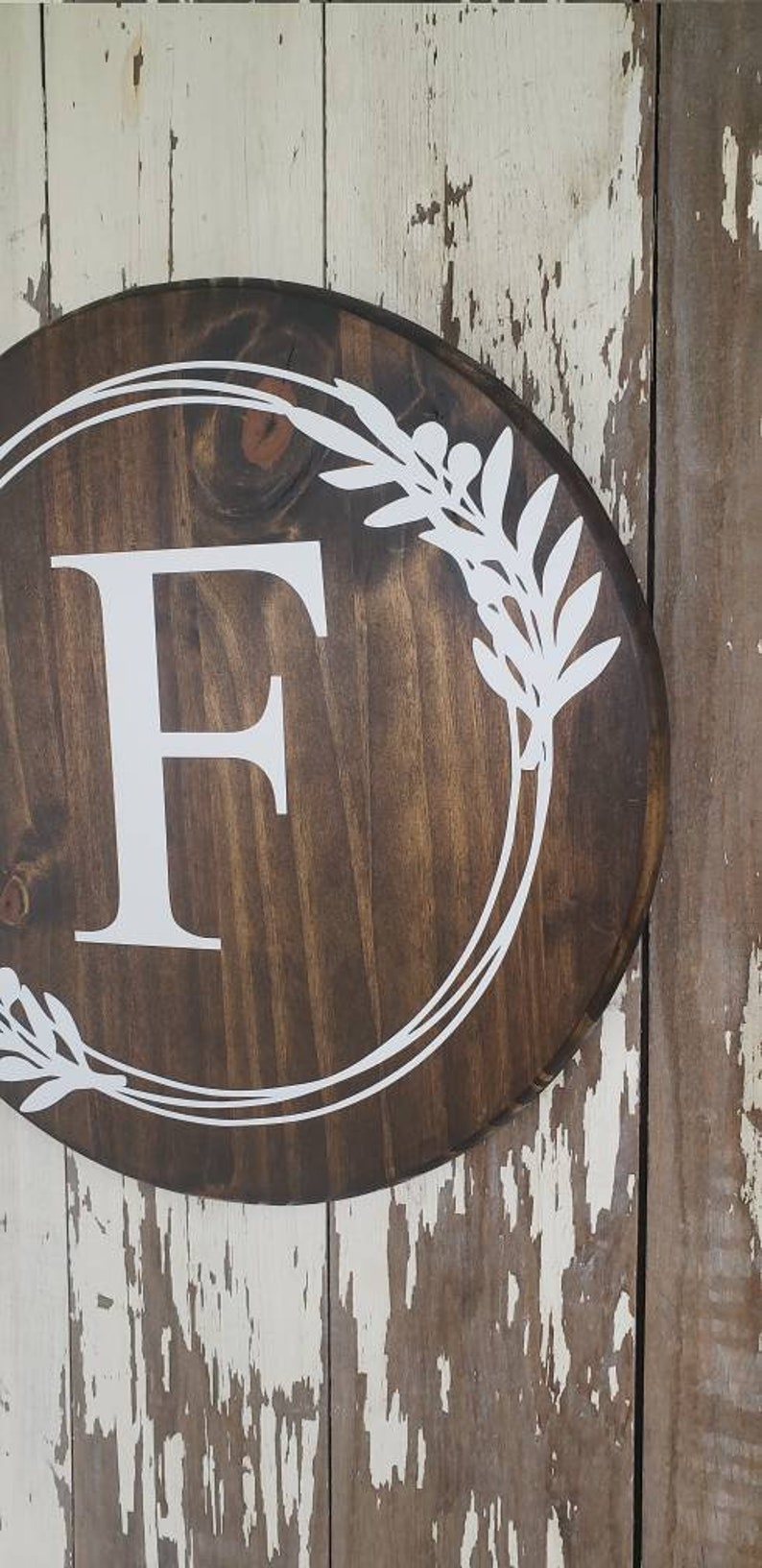 Wooden Monogram Plaque Personalized Wall Decor | Etsy