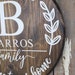 Wooden Monogram Plaque Personalized Wall Decor - Etsy