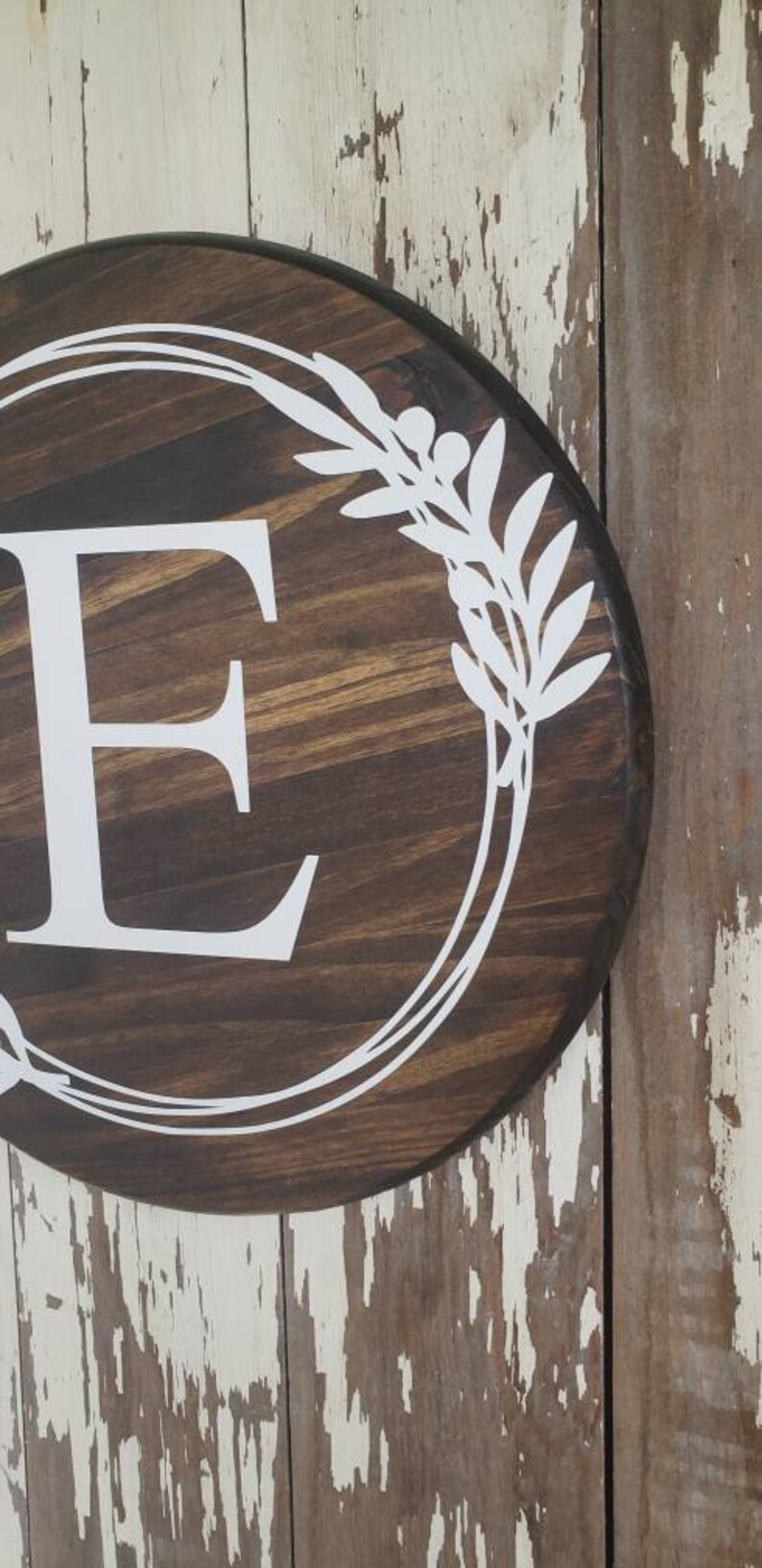 Wooden Monogram Plaque Personalized Wall Decor | Etsy