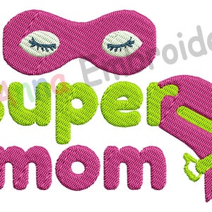 Super Mom Embroidery Design- Mother's Day Embroidery-superhero- Machine ...