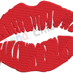 Red Lips Embroidery Design-woman Lips Pattern-instant Download-pes - Etsy