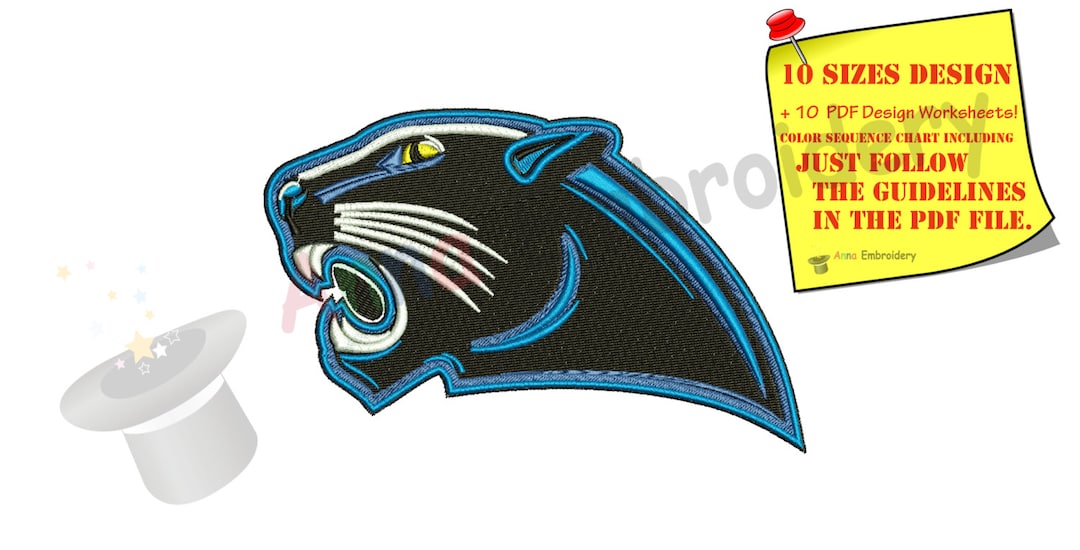 Panther Head Machineembroidery Design-panther Face-machine Patterns- 10 ...