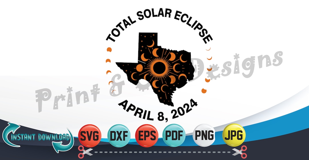Total SOLAR ECLIPSE Png, Solar Eclipse SVG, Total Solar Eclipse 2024 ...
