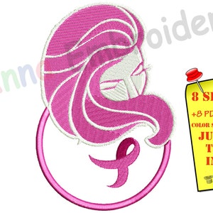 Breast Cancer Awareness Pink Ribbon Machine Embroidery Design - Etsy