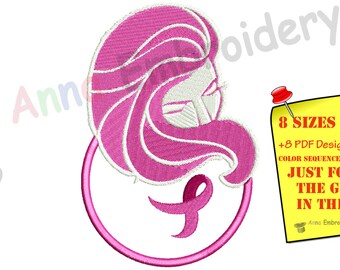 Breast Cancer Ribbon Machine Embroidery Design, Embroidery , Machine ...